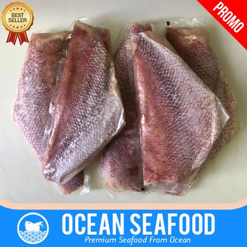 Jual Kakap Merah Fillet Frozen 500gr/red snapper fish boneless BEKU ...