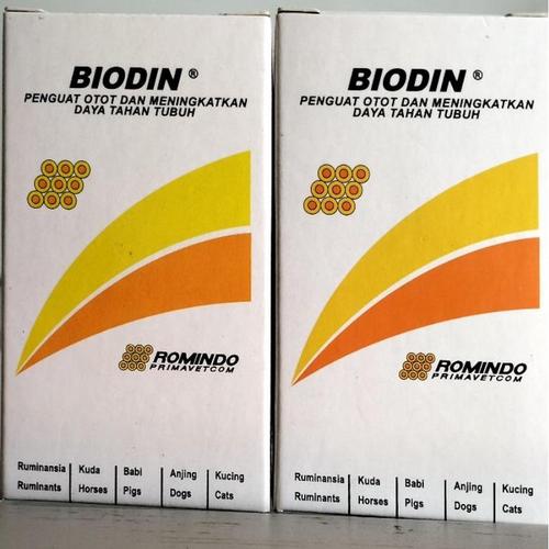 Jual Biodin penguat otot dan menjaga kesehatan ternak 50ml dan 100ml ...