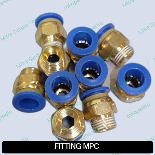 Jual MPC FITTING MALE PNEUMATIC LURUS SELANG 4MM / FITTING MPC - 4 MM ...
