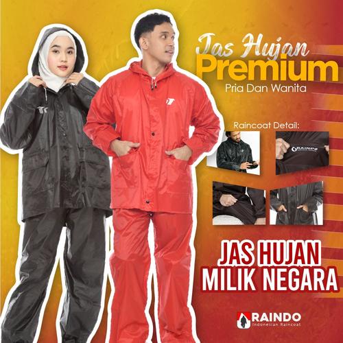 Jual Jas Hujan Pria Wanita Mantel Hujan Jas Ujan Dewasa Jumbo Big Size 3XL - Hitam, XXL - Kab ...
