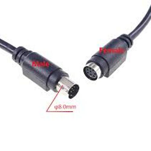 Jual Cable Mini Din 8 Pin Male to Female (Panjang) Mini Din 8P Male ...