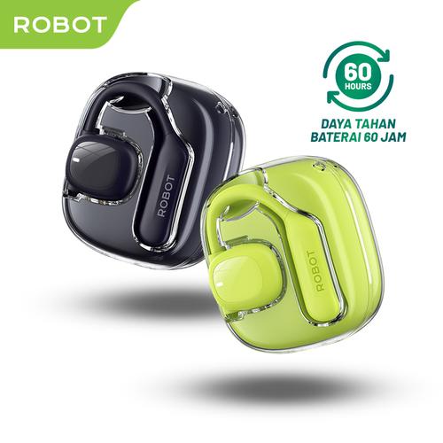 Jual ROBOT TWS Open-Ear OWS 2 960mAh Deep Blue/Lime Green - Garansi 1 ...