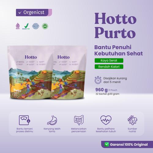 Jual hotto purto multigrain oat 2 pouch 32 sachet | gerd & asam lambung ...