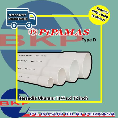 Jual Pipa Pvc Pipamas Uk. 3 & 4 inch Type D - 3 - Kota Tangerang ...