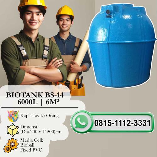 Jual Septictank Biotech Biotank Kapasitas 6000 Liter 6M3 / Biofil ...
