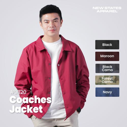 Jual Jaket Polos Coaches Jacket New States Apparel 9820 - Maroon, M ...