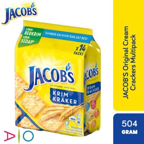 Jual Biskuit Jacobs Cream Cracker 504g Multipack [ 14pack x 4pcs ...