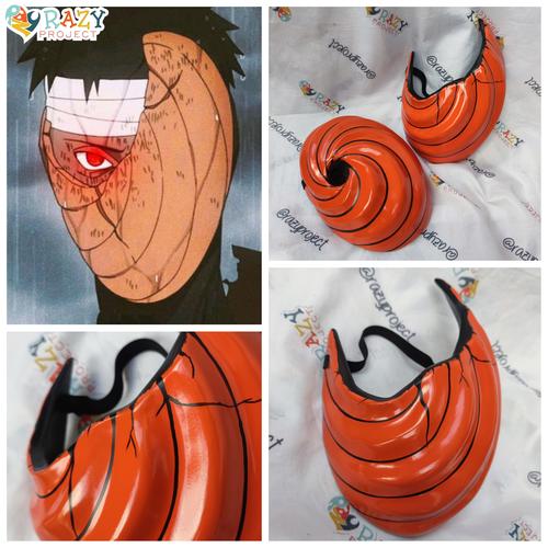 Jual Tobi Obito Uchiha Naruto Broken Mask Topeng Kayu Cosplay Anime ...