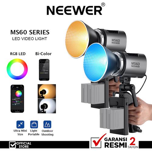 Jual NEEWER MS60 Bi-color RGB LED Video Light Handheld Spotlight ...