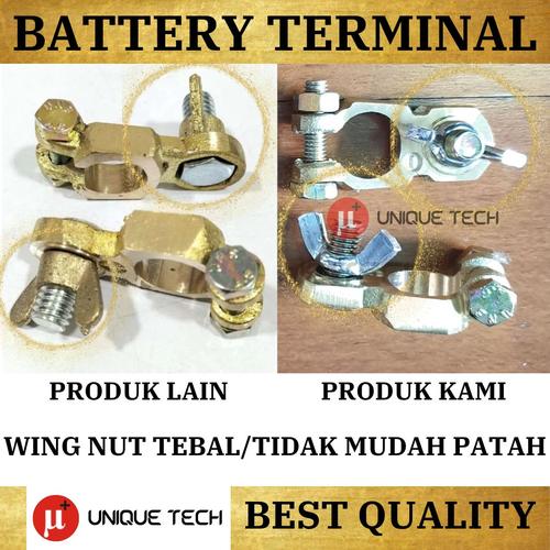 Jual TERMINAL KLEM KEPALA AKI ACCU KUNINGAN TEBAL N40 N50 N70 JUMBO ...