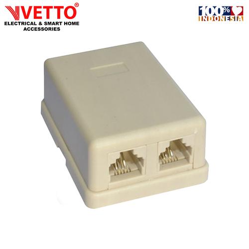 Promo Roset Telepon / Box Terminal Kabel Telepon 2 Lubang RJ-11 - Kota ...