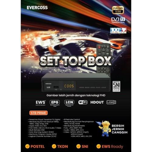 Jual Best Evercoss Set Top Box Pro TV DigitaReceiver Original STB Full ...