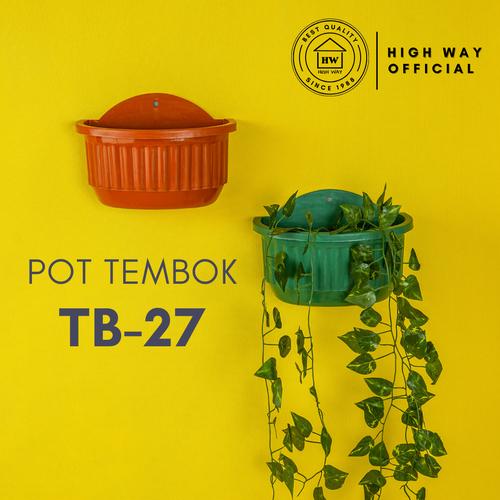 Jual HIGH WAY - Pot Tembok Plastik 27 Bunga Premium Tempel Dinding Paku ...