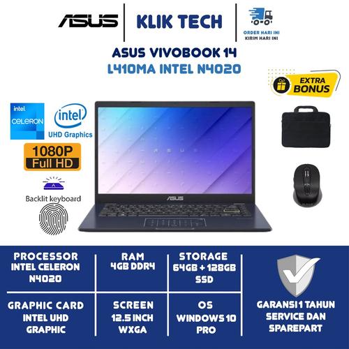 Jual Asus VivoBook L410MA Intel N4020 4Gb 512Gb SSD FHD Backlite Win11 ...