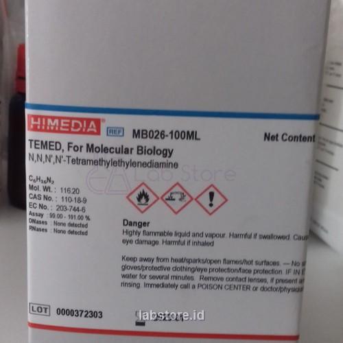 Jual TEMED (MB Grade) N,N,N,N-Tetramethylethylenediamine | Himedia MB026-100ML - Jakarta Utara ...