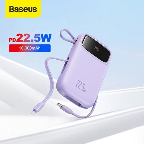 Promo BASEUS QPOW2 22.5W FAST CHARGING POWER BANK DUAL-CABLE TYPE C ...