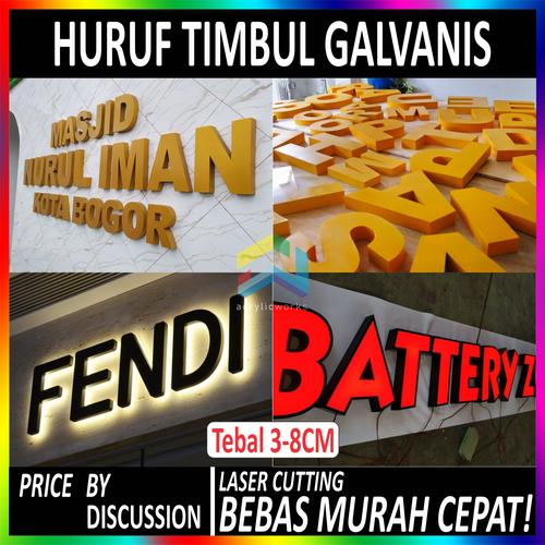 Jual Huruf Timbul & Logo Timbul 3D NYALA LED Berbagai Macam Model ...