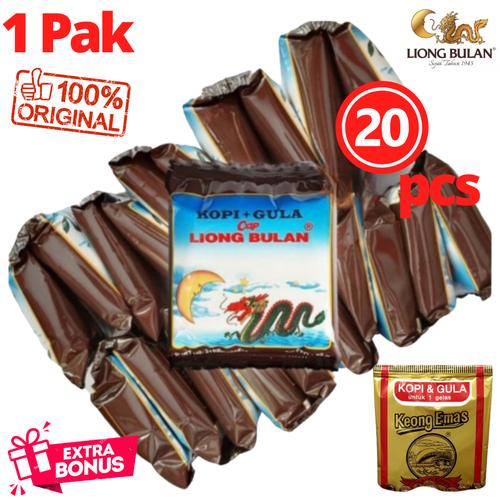 Jual KOPI LIONG BULAN KOPI & GULA 1 PAK ISI 20PCS KOPI KHAS BOGOR ...