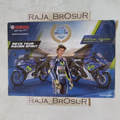 Jual Brosur iklan Yamaha R25/R15/Vixion/MX King/Aerox 125 LC MotoGP ...