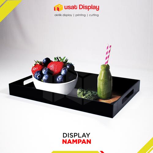 Jual Nampan akrilik / tray akrilik / tray nampan 01 - Merah, 30 x 20 x ...