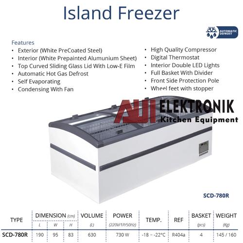 Jual GEA ISLAND FREEZER GEA SCD-780R CURVED GLASS DOOR FREEZER SCD-780R ...