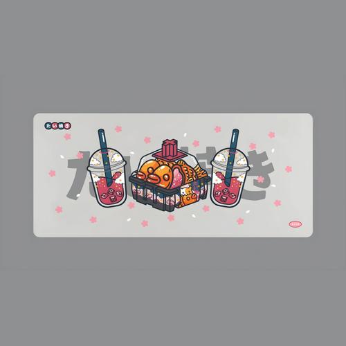 Jual Deskmat Mouse Pad | O Bento O-Bento Theme Taiyaki Boba - 700x300 ...