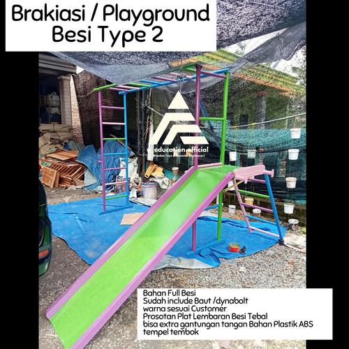 Jual Brakiasi / Playground Besi Type 2 Request Tempel tembok ke tembok ...