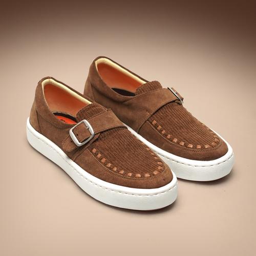 Jual Sepatu Sneakers Kulit Pria Exodos57 Pamona Light Brown - 41 - Kota ...