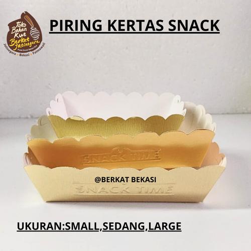 Jual PIRING KERTAS SNACK TIME 10 PCS / KERTAS PESTA / KERTAS SNACK ...