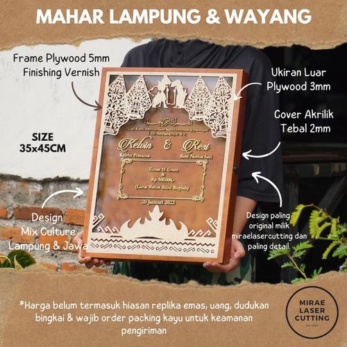 Jual Bingkai Mahar Pernikahan/ Mahar Jawa / Pigura Mahar 35x45cm ...