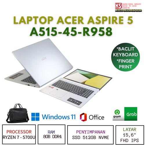 Promo Laptop Acer Aspire 5 a515-r958 ryzen 7 ram 8gb ssd 512gb 15.6 ...