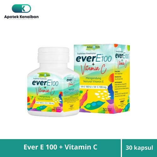 Jual EVER E 100 + VITAMIN C BOTOL 30 KAPSUL / SUPLEMEN KESEHATAN KULIT ...