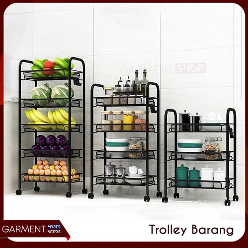Promo Rak Troli Lantai Dorong Beroda Aesthetic Ruang Tamu Dapur ...