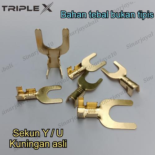 Jual skun garpu sekun Y terminal kabel motor mobil U konektor sambungan ...