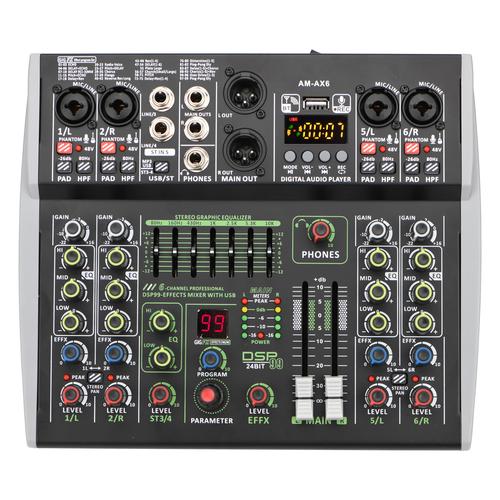 Jual Mixer Audio Professional LOMEHO DSP 99 Effects Bluetooth USB 6 Channel - Jakarta Utara ...