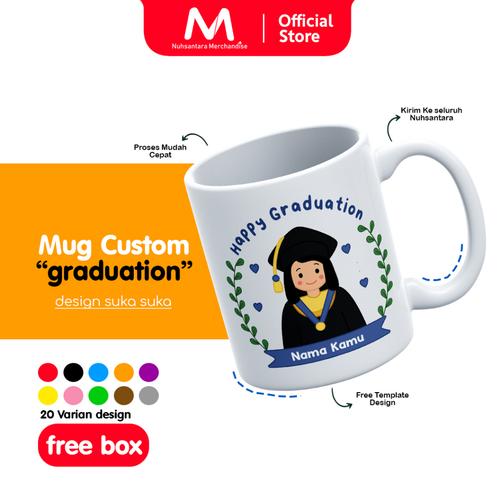 Promo MUG CUSTOM HADIAH GRADUATION / CETAK MUG WISUDA HAMPERS ...