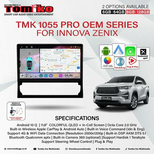 Jual | head unit android tomiko pro series | inova zenix | feature ...