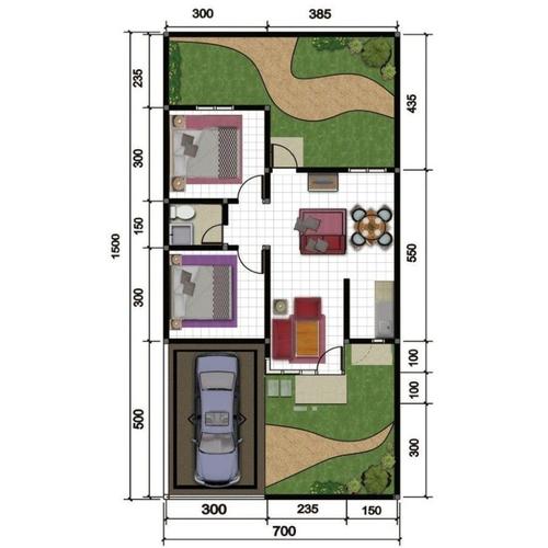 Jual Model desain denah rumah elegan minimalis lengkap termurah - Kab ...