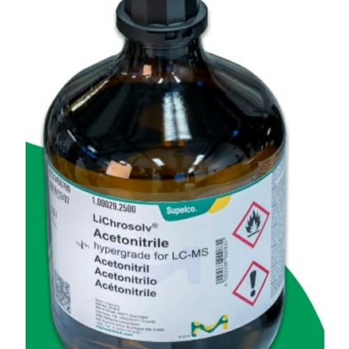 Jual Acetonitrille LC-MS Merck. Cat.100029. Pack 2,5L. Acetonitrille ...