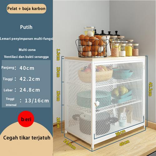 Jual Rak Dapur Stainless/Lemari bumbu dapur Kabinet piring/rak ...