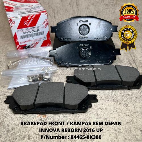 Jual BRAKE PAD FRONT KAMPAS REM DEPAN INNOVA REBORN ORIGINAL 04465-0K380 - Kota Semarang ...