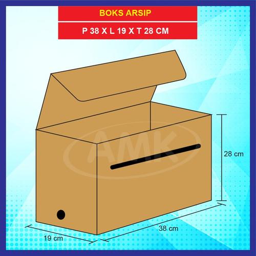 Jual Kardus Arsip / Box File / Boks Arsip (Ukuran 38 x 1 9 x 28) cm ...