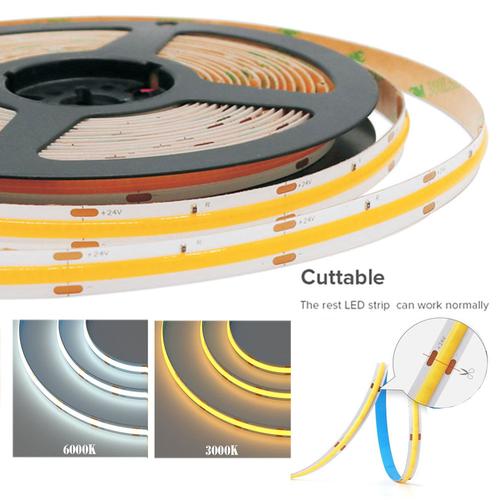Jual LED Strip COB 320LED 12V 5M / Lampu LED STRIP - 6500K White - Kota ...