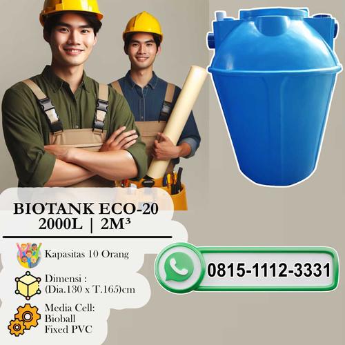 Jual Septictank Biotech Biotank Kapasitas 2000 Liter 2M3 / Biofil ...