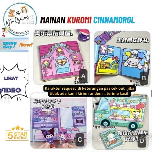 Jual Cinnamoroll Kuromi Buku Mainan Sanrio Mainan Edukasi Busy Book ...