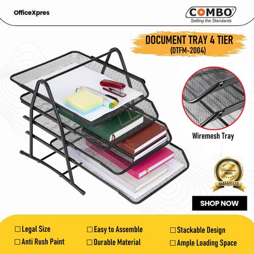 Jual Rak Besi 4 Susun / File Document Tray 4 Layer / Document Tray Besi ...