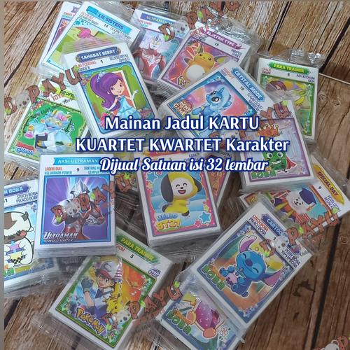 Jual KARTU KUARTET KWARTET Karakter Mainan Jadul Tradisional Anak ...