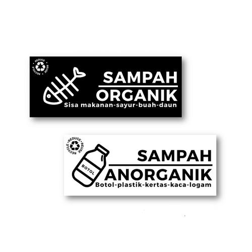 Jual Stiker Organik Anorganik Stiker Sampah Organik Stiker Sampah ...