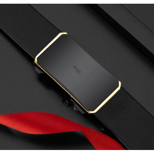 Jual Ikat Pinggang Pria Kulit Asli SQIU Auto Buckle Strap Style - box ...