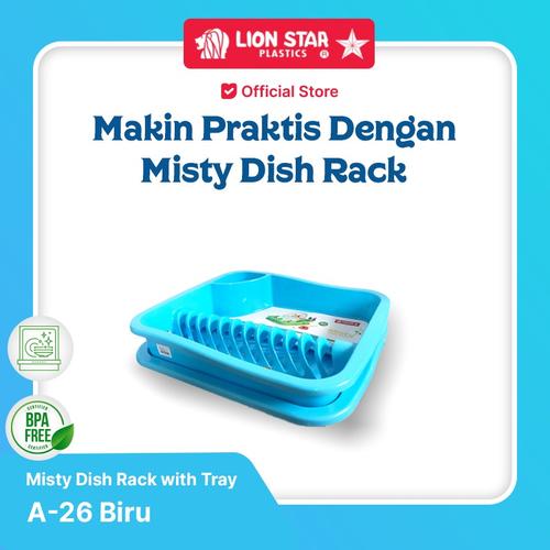 Promo LION STAR Rak Piring Misty Dish Rack with Tray A-26 - Orange ...